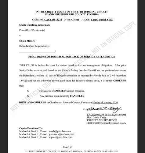 Court dismisses Sheila Cherfilus-McCormick’s $1M lawsuit against ...