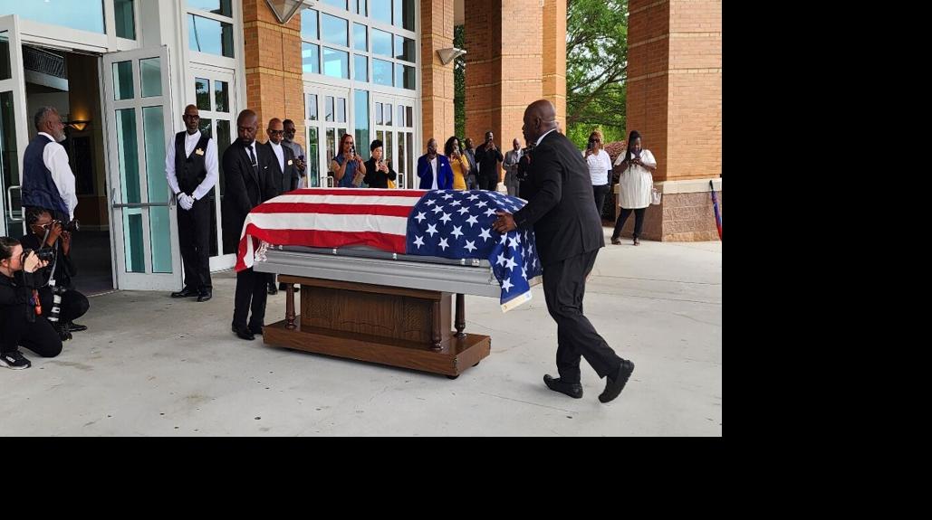 Hundreds pack funeral for Roger Fortson, airman killed in his home by ...