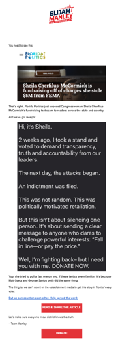 Elijah Manley fundraises off of Sheila Cherfilus-McCormick fundraising ...