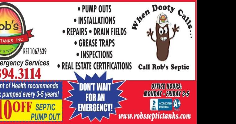 Rob's Septic | Display Ads | midfloridanewspapers.com