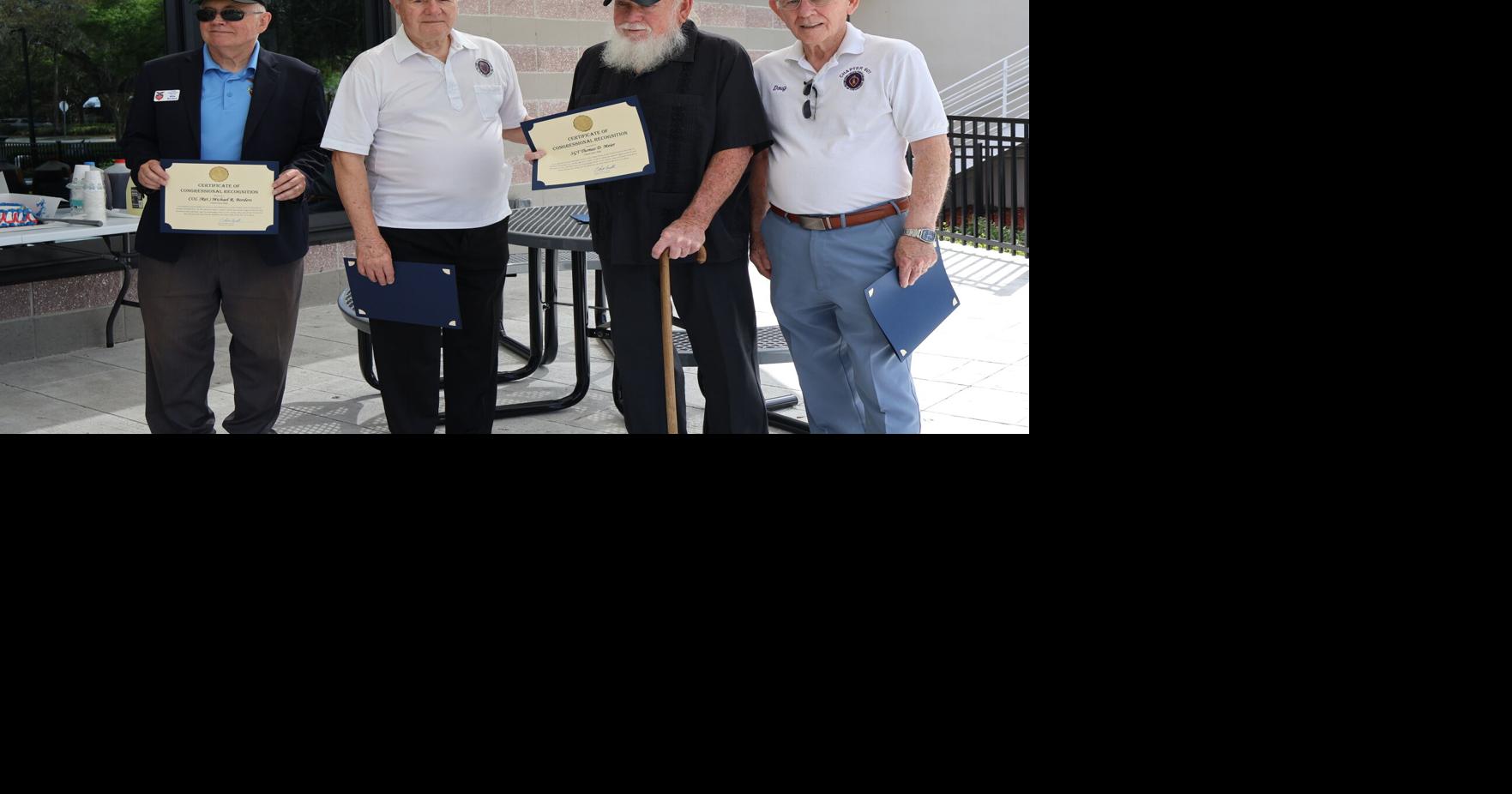 Veterans receive congressional certificates at the Florida Medal of ...
