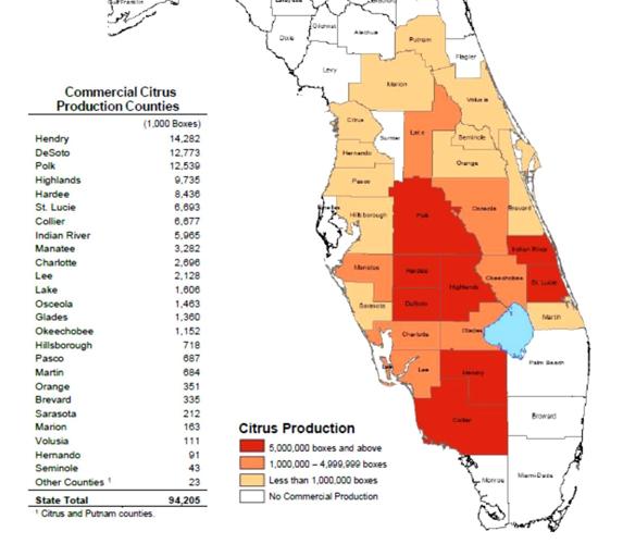 Officials: Land fluctuates, but still mostly citrus, cattle | Highlands ...