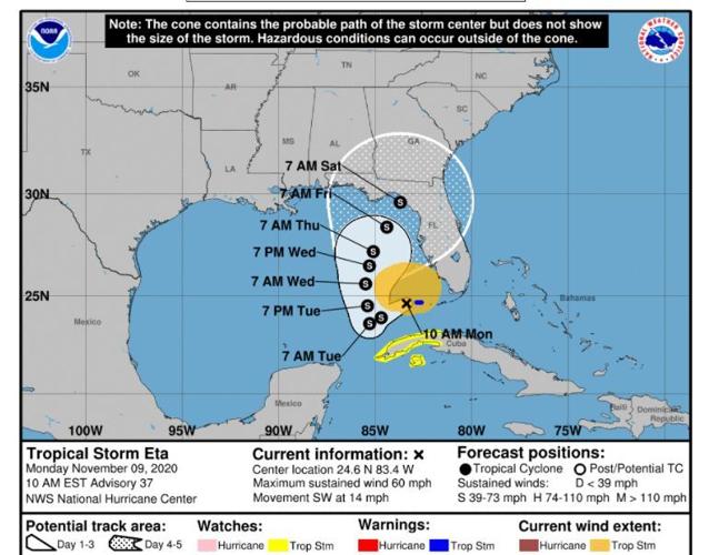 Tropical Storm Eta heads to Gulf | Highlands News-Sun ...