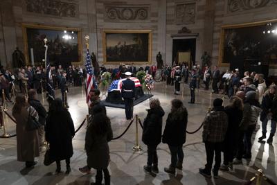 Jimmy Carter continues to lie in state at Capitol Rotunda ahead of his ...