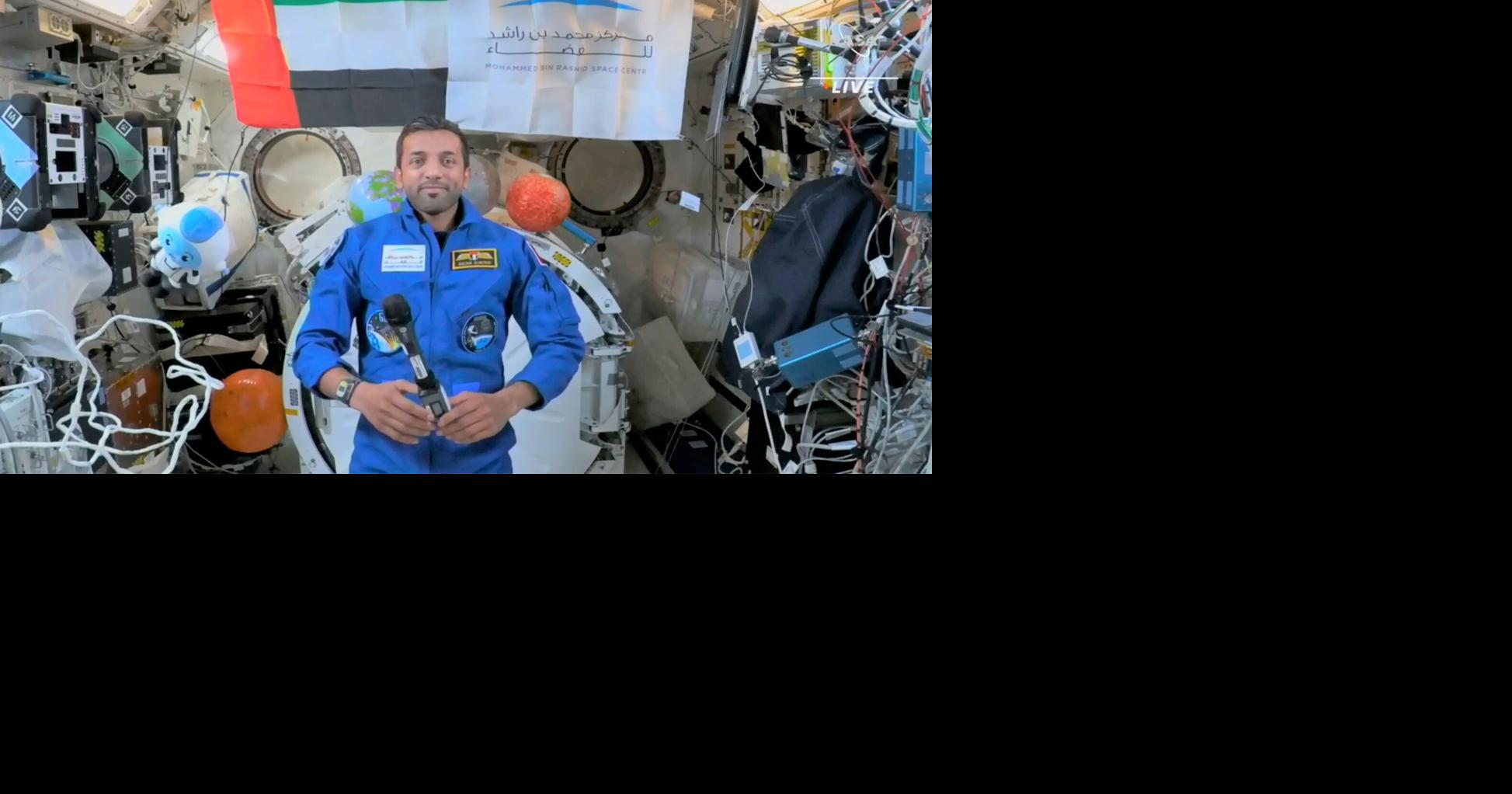 Latest astronaut from UAE getting used to space ...