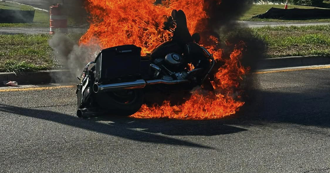 Harley burns in Lake Placid | Highlands News-Sun | midfloridanewspapers.com