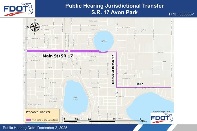 FDOT holds public hearing on jurisdictional transfer of State Road 17 ...