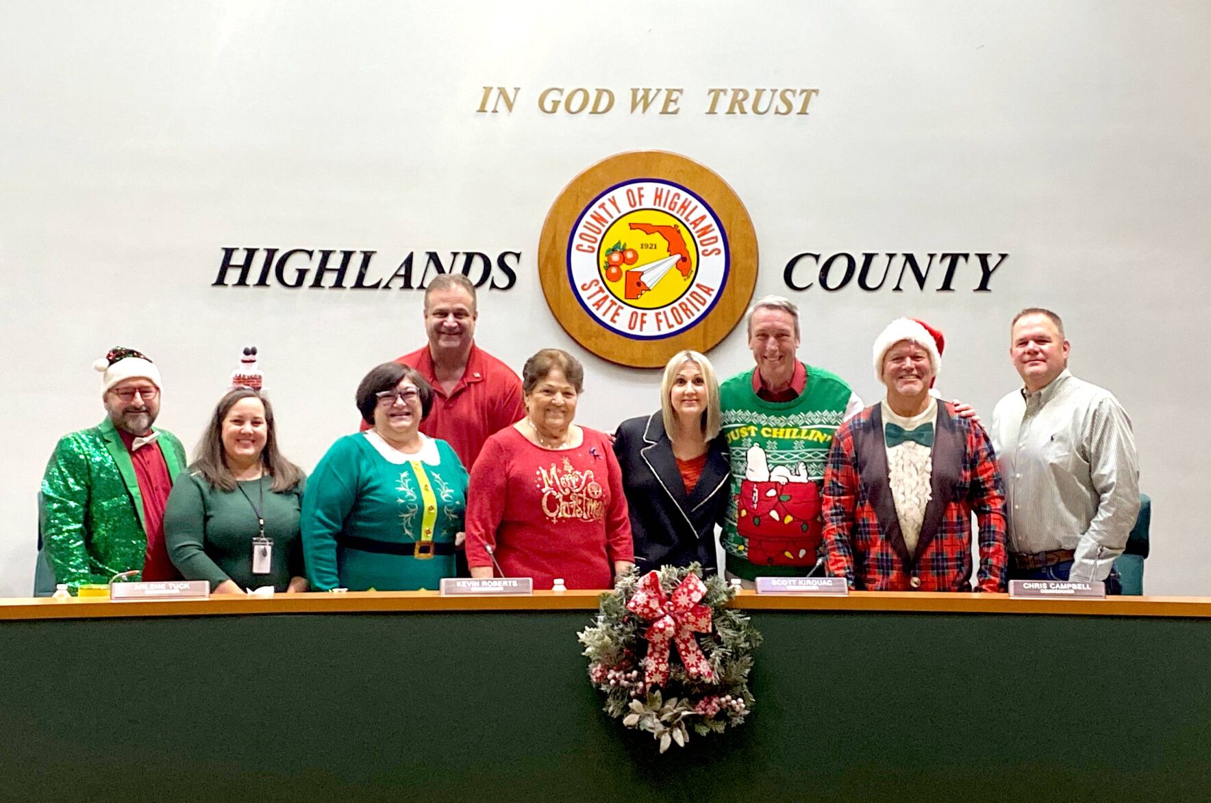 Commissioners don holiday attire | Highlands News-Sun ...