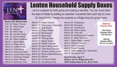 Ridge Area Arc group homes to benefit from Lenten household donation ...