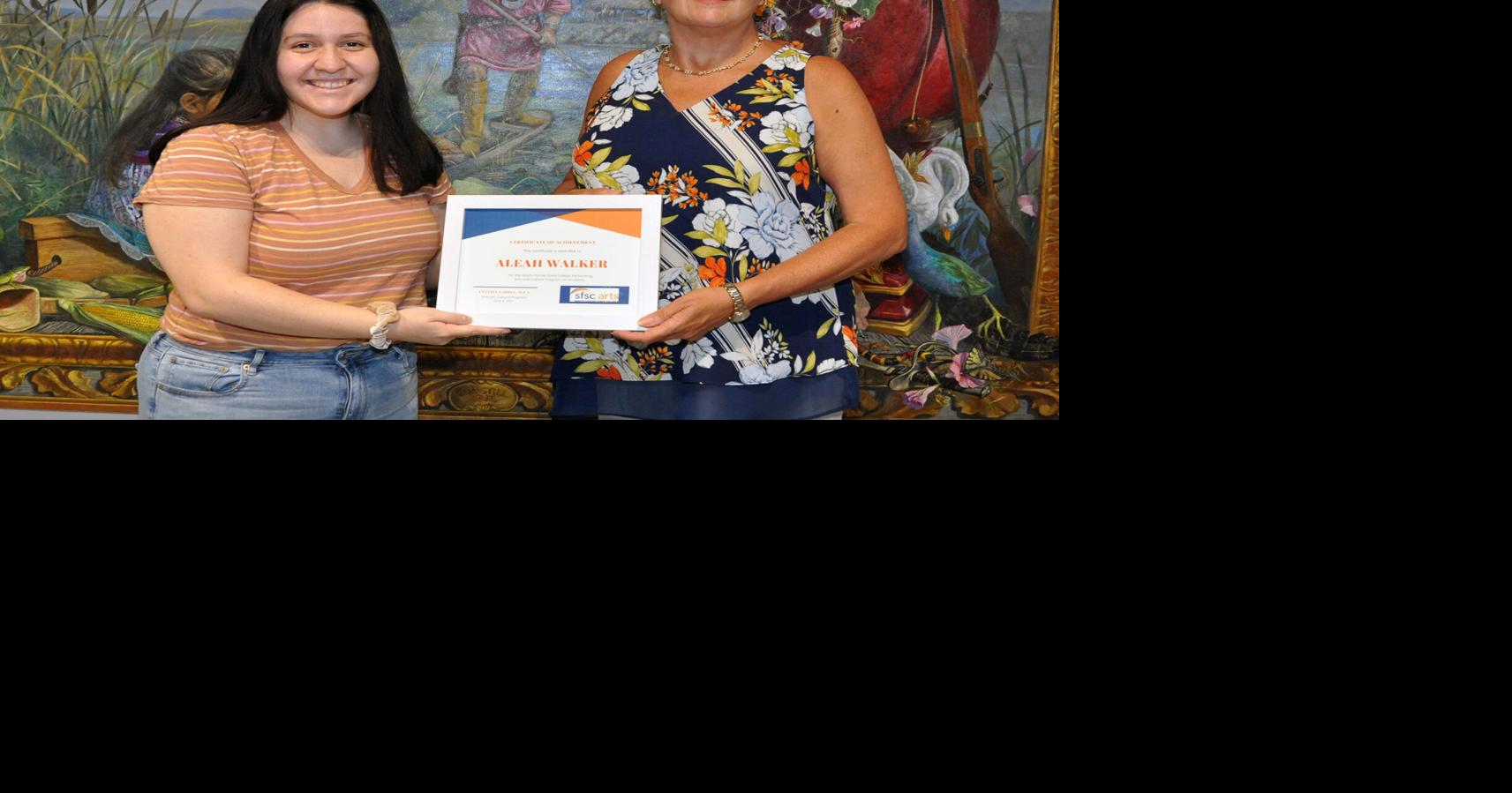 SFSC awards Aleah Walker | Highlands News-Sun | midfloridanewspapers.com