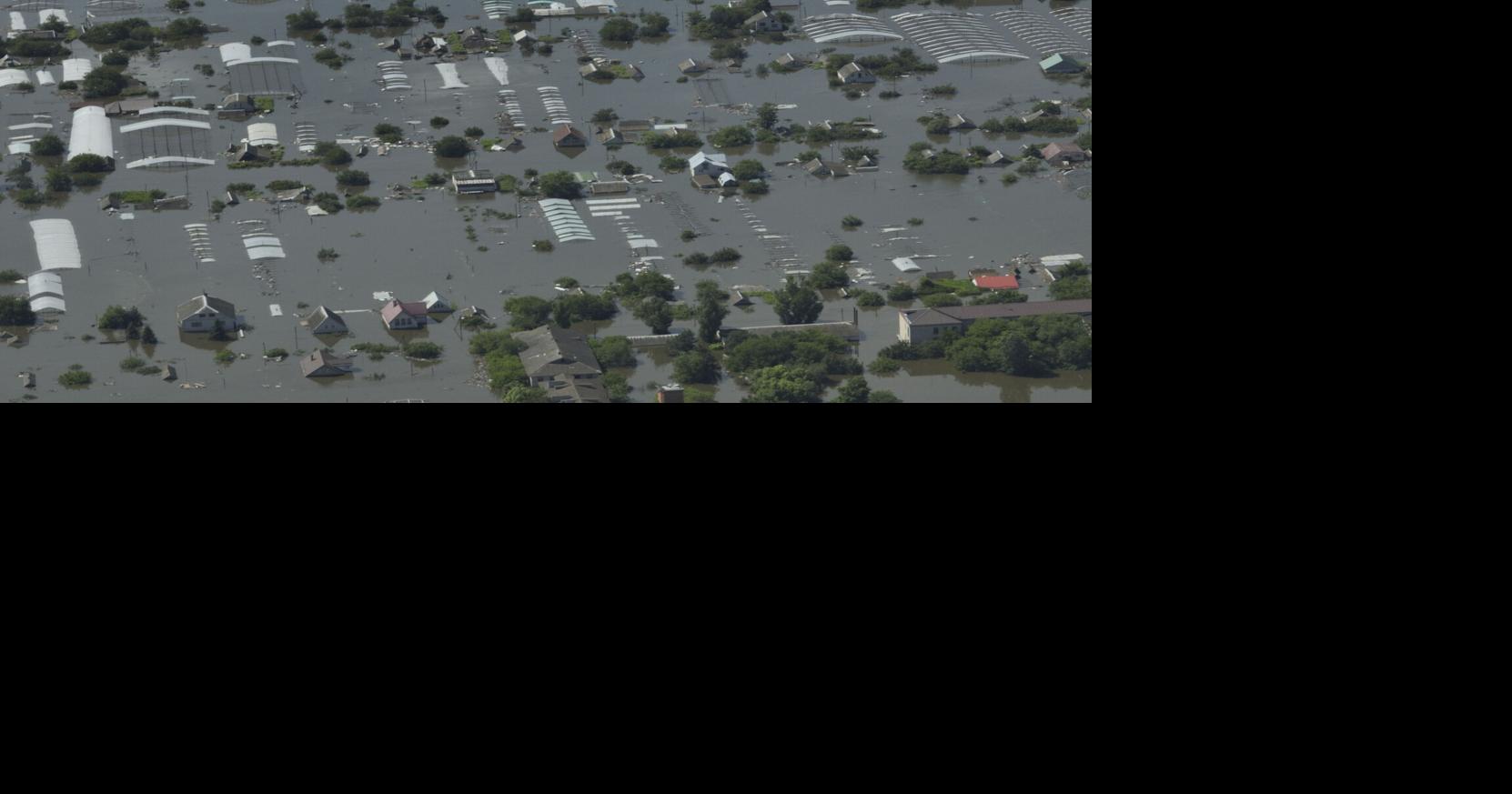 AP Exclusive: Drone footage of collapsed dam shows ruined structure ...