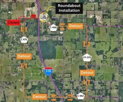 County installing roundabout at 475/466 | Sumter Sun Times ...