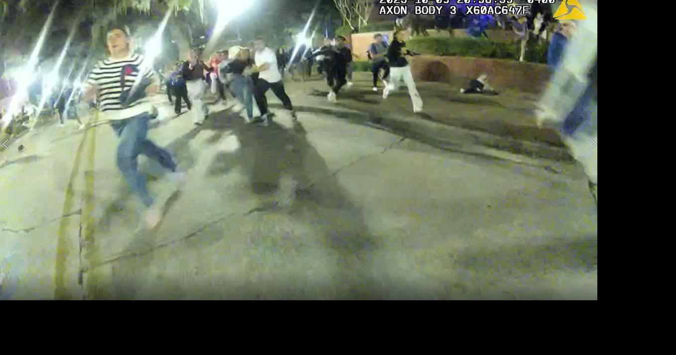Panic in the plaza: New videos show chaos of stampede at UF peace vigil ...