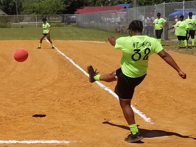 AP ladies score with a fun kickball game | Local | midfloridanewspapers.com