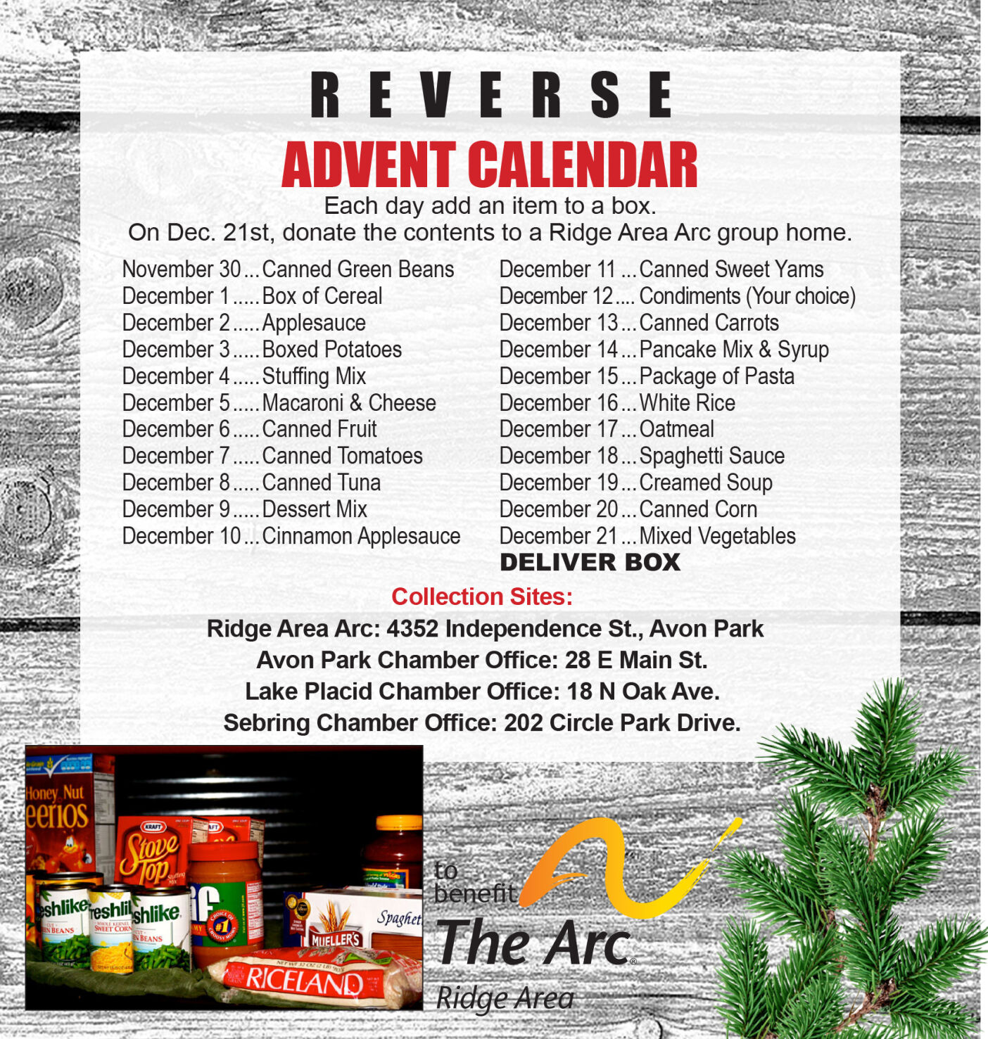 Ridge Area Arc group homes to benefit from Reverse Advent Calendar ...