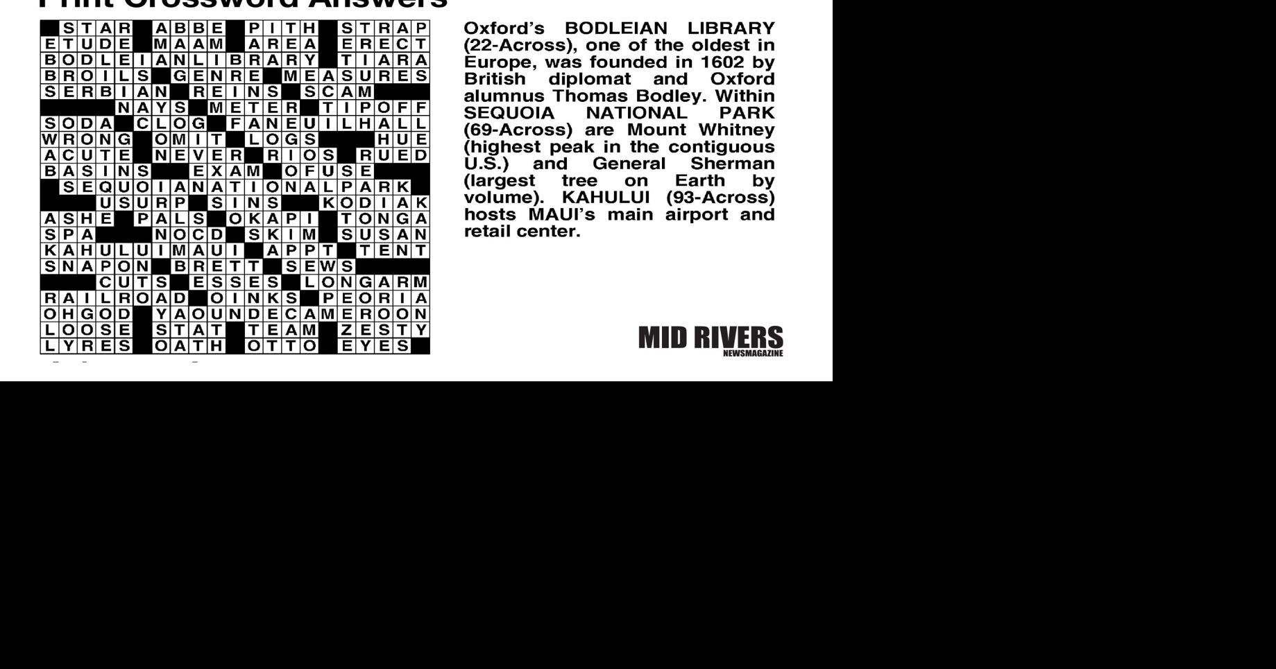 Crossword Answers: April 23, 2025. | Crossword Puzzle ...