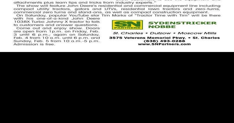 Sydenstricker Nobbe Partners (SNP) John Deere | | midriversnewsmagazine.com
