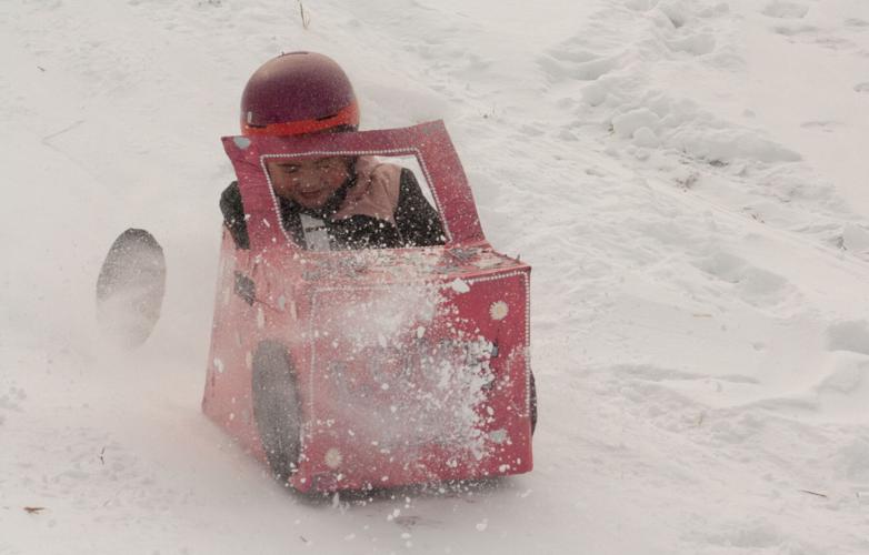 PHOTOS: Annual Sled-O-Rama delights families at Milton’s Sharp Park ...