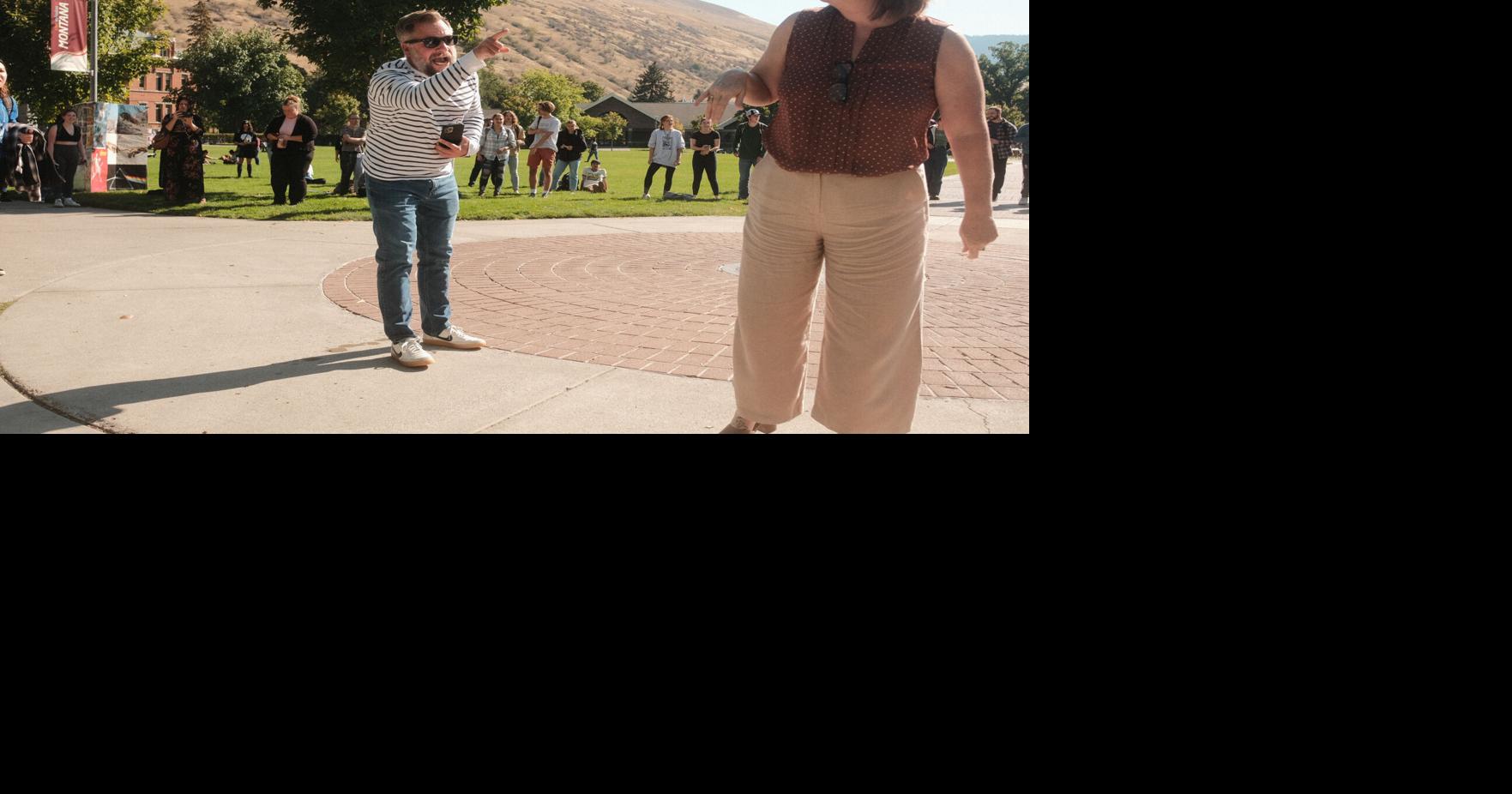Open-air preacher returns to campus, attracts crowd of students in ...
