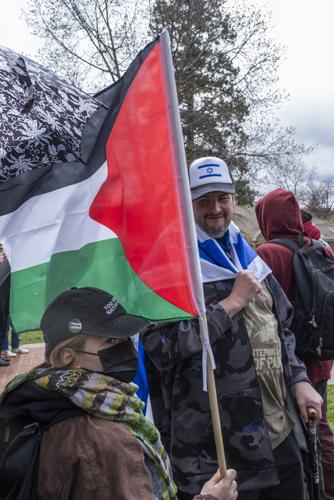 Protesters walk out, march on UM campus in solidarity with Palestinians ...