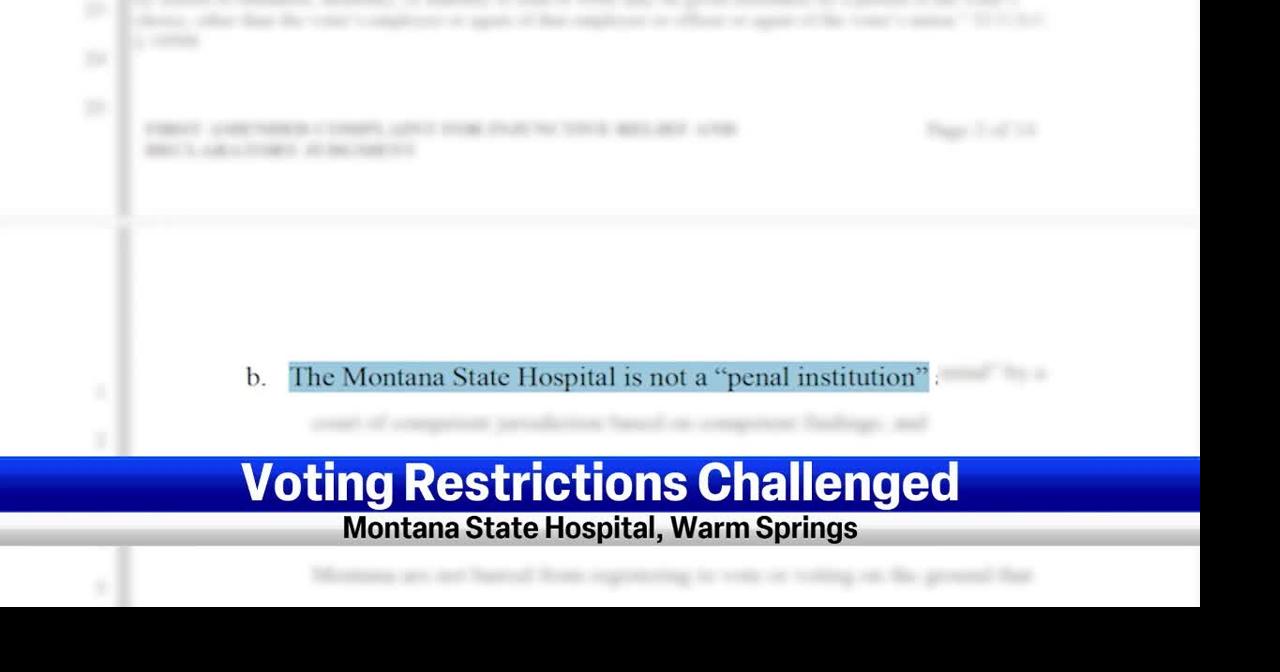 Disability Rights Montana files suit on voter eligibility for Montana ...