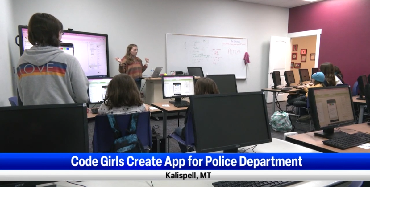Young girls in coding program develop app to help Kalispell Police ...