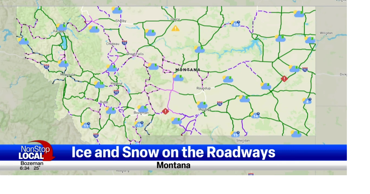 Road conditions icy in western portion of Montana | Helena News ...