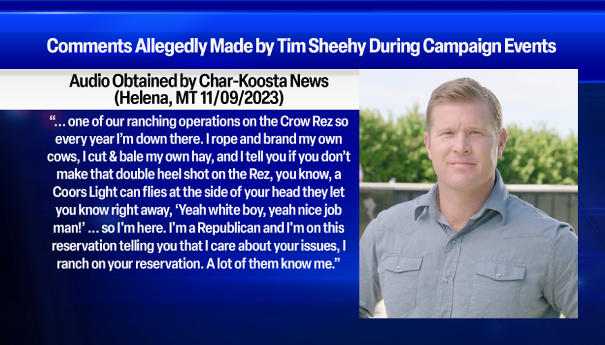 Tribal chairman denounces Sheehy for 'very disparaging and degrading ...