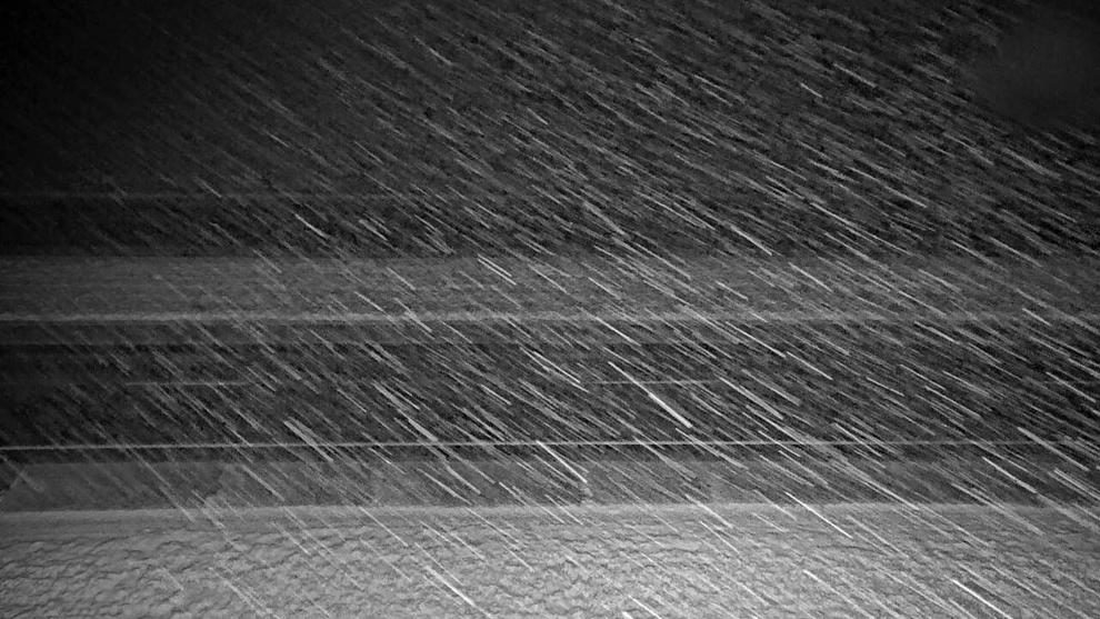 Winter conditions arrive at Monida Pass with snowy webcam photos ...