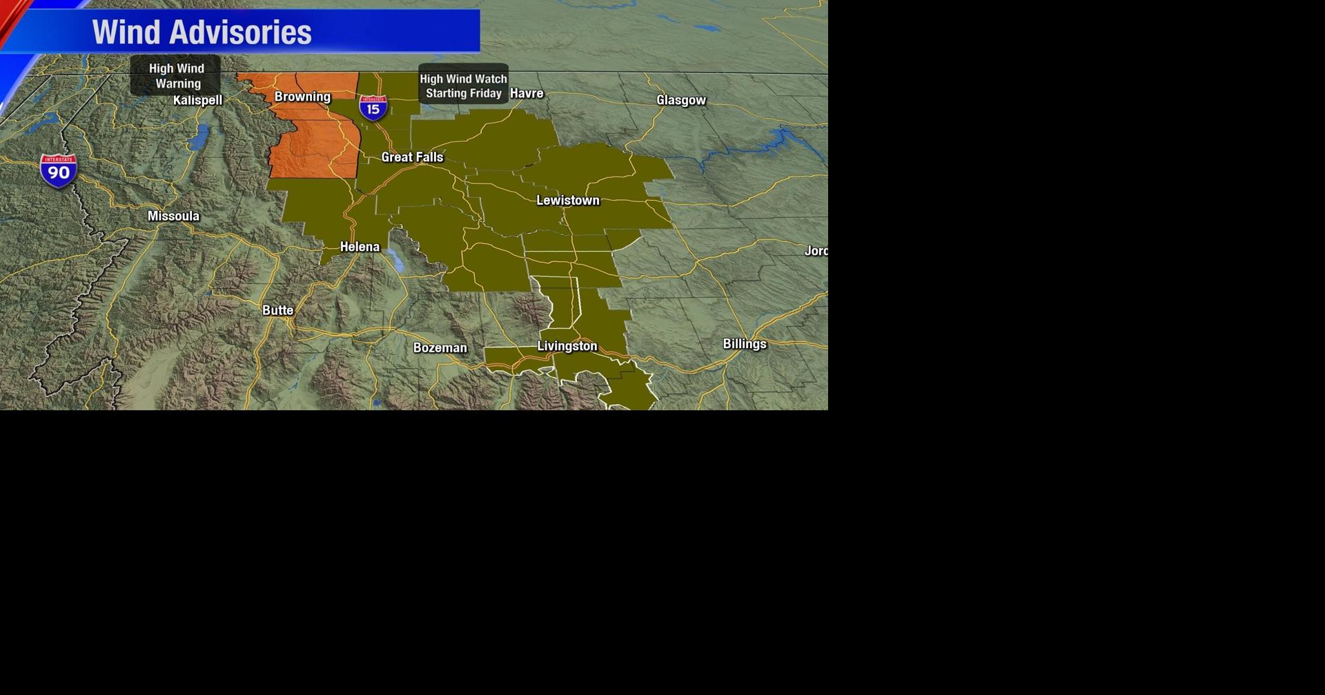 WEATHER AUTHORITY ALERT: High Winds to Impact Montana | Montana Local ...