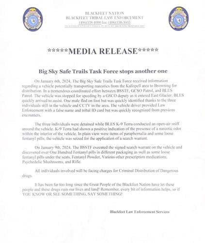 Big Sky Safe Trails Task Force stops narcotics being transported to ...