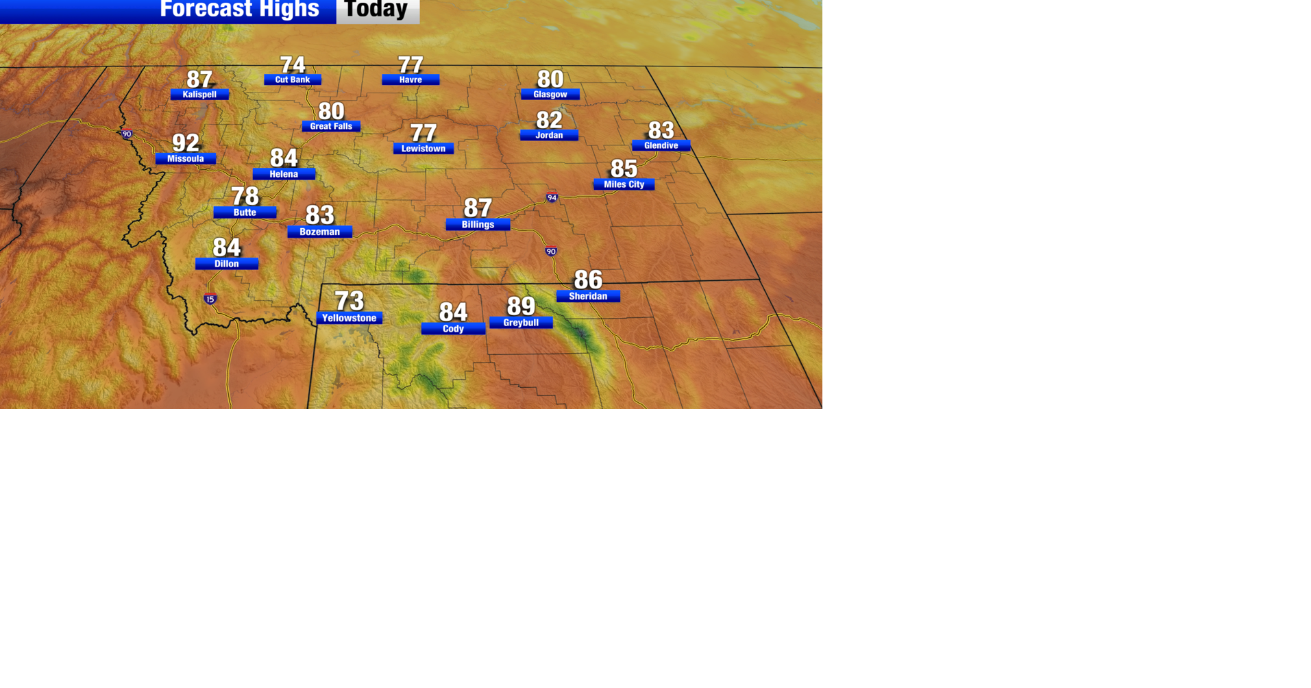 Thunderstorm chances to start the work week | Montana Local Weather ...