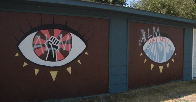 BLM mural vandalized | Missoula News | montanarightnow.com