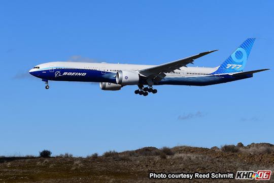 PHOTOS: Boeing 777X makes first appearance at Spokane International ...