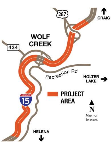 Southbound I-15 Wolf Creek Interchange temporarily closing for construction | Great Falls News ...