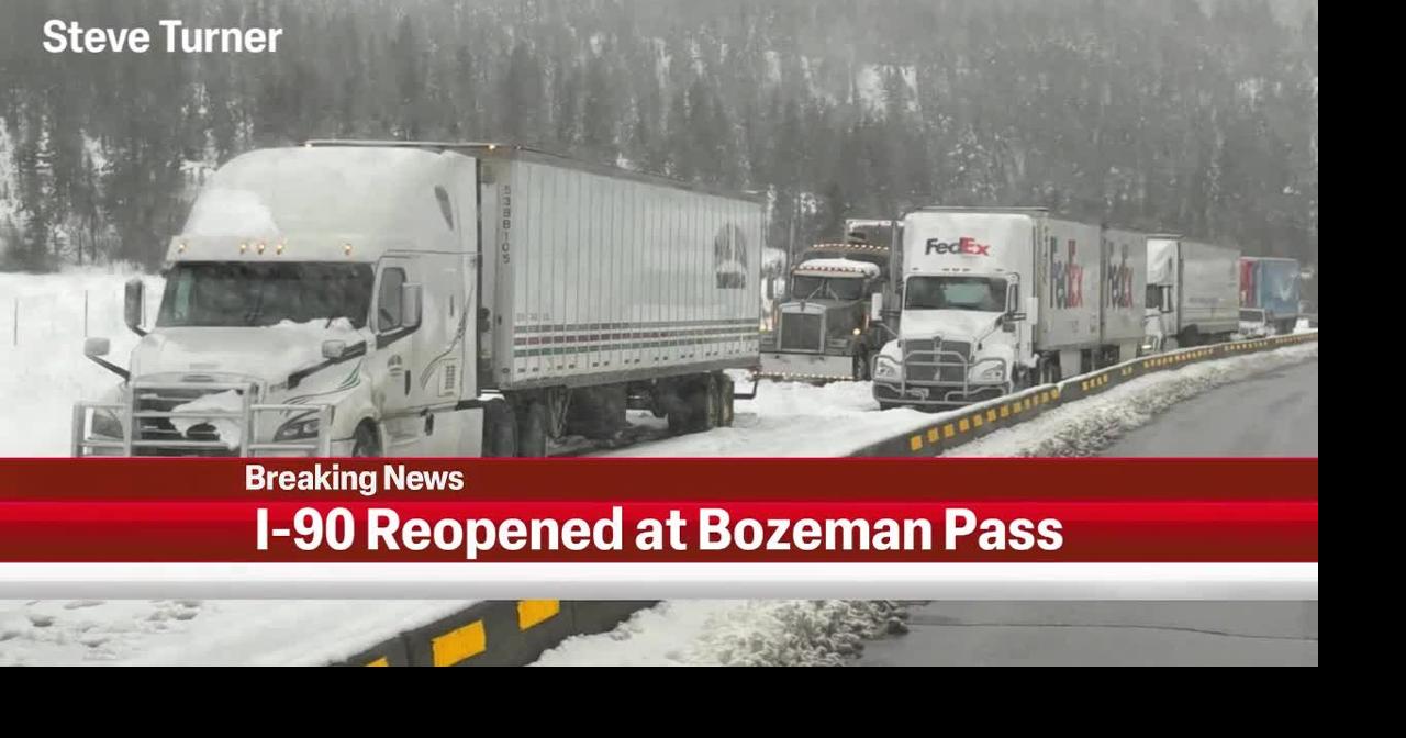 Bozeman Pass westbound is moving, crews contacting those trapped ...