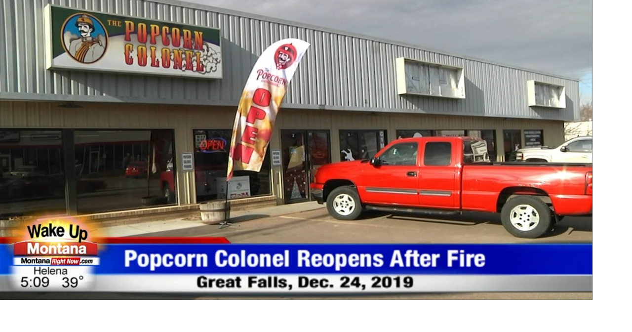 Popcorn Colonel returns after fire damage | Great Falls News ...