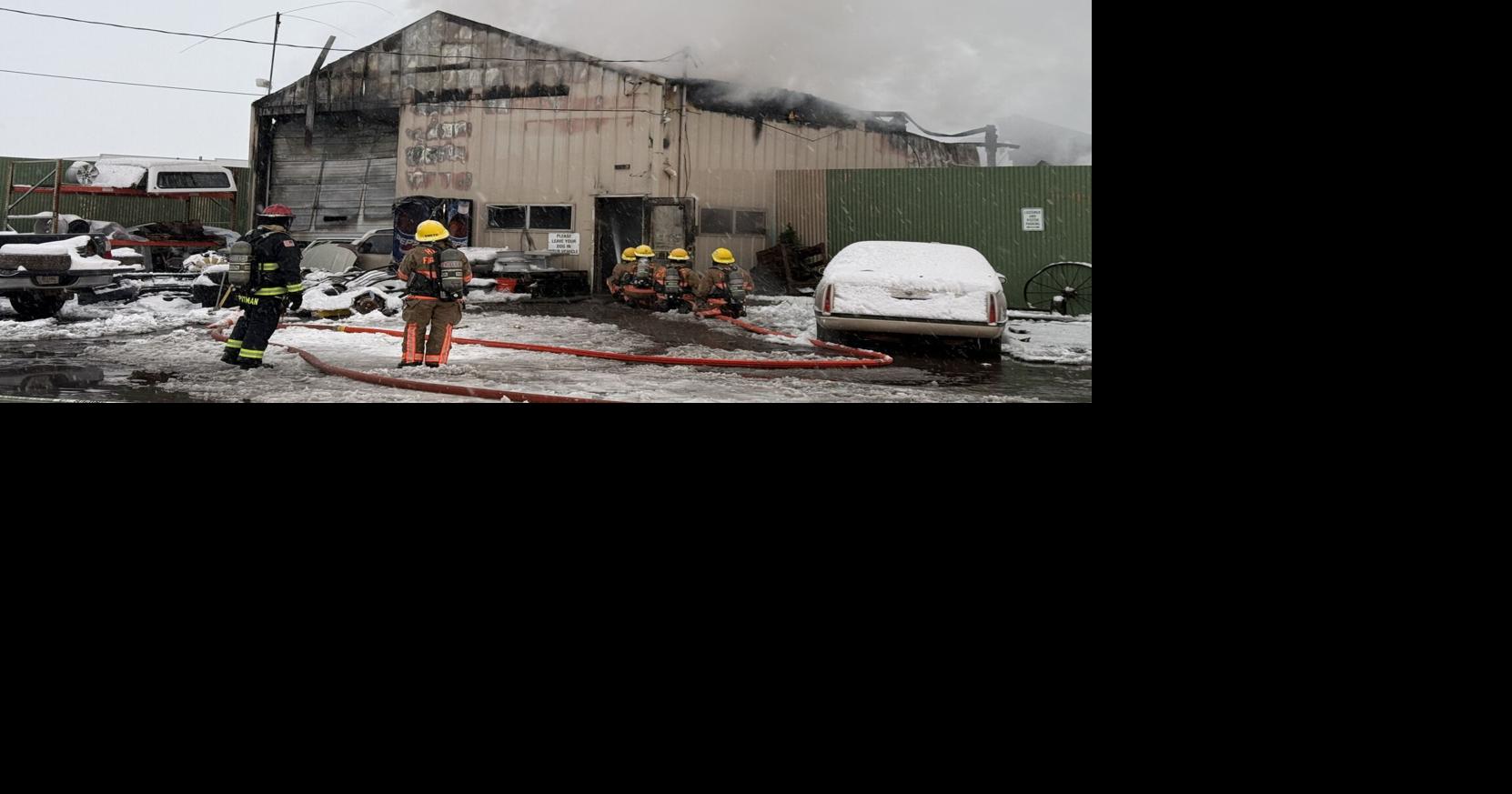 Fire destroys AF&T Salvage building in Belgrade | Bozeman News ...