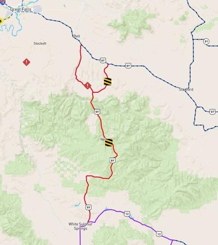 Emergency closures in place for section of Highway 89 and Highway 427 ...