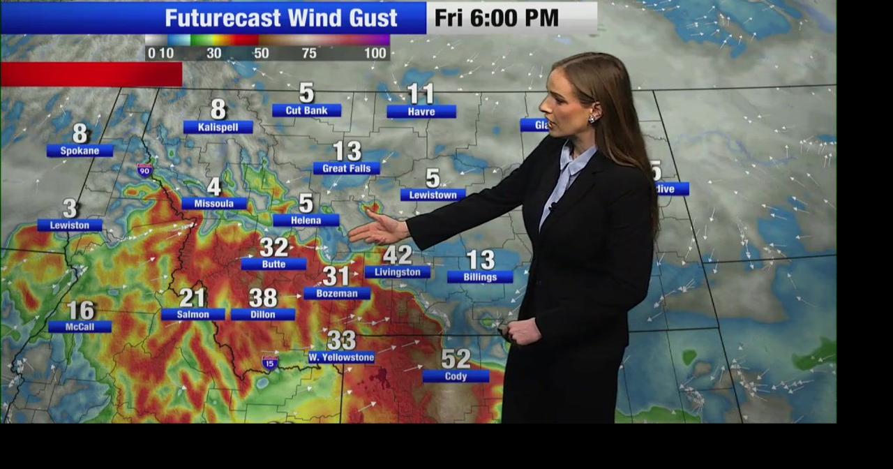 Heavy snow and high winds hit | Montana Local Weather | montanarightnow.com