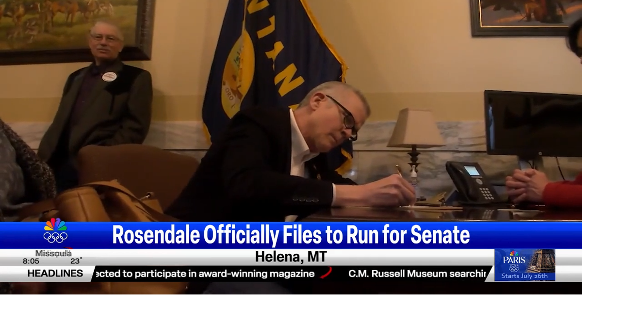 Congressman Matt Rosendale Officially Files to Run for Senate | Montana ...