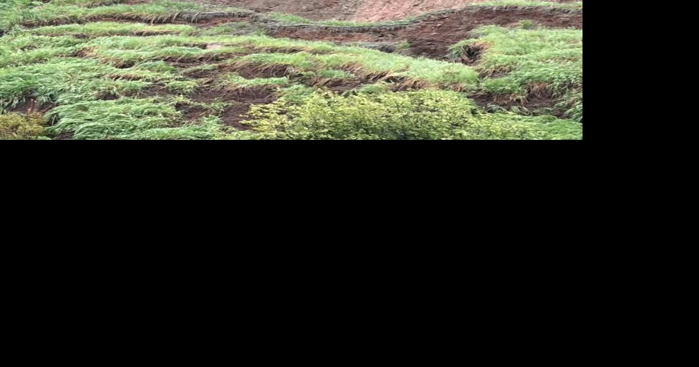 Evans Riceville Road near Belt down to one lane after slide | Great ...