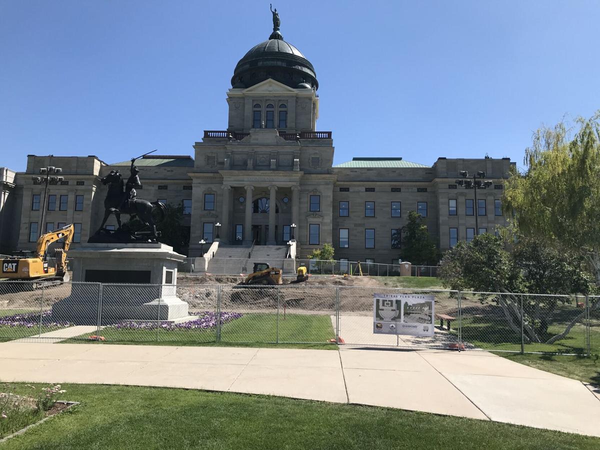 Montana Tribal Flag Plaza construction underway at State Capitol ...