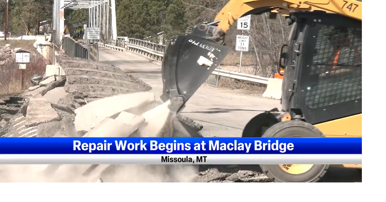 Repair work begins at Maclay Bridge | Missoula News | montanarightnow.com