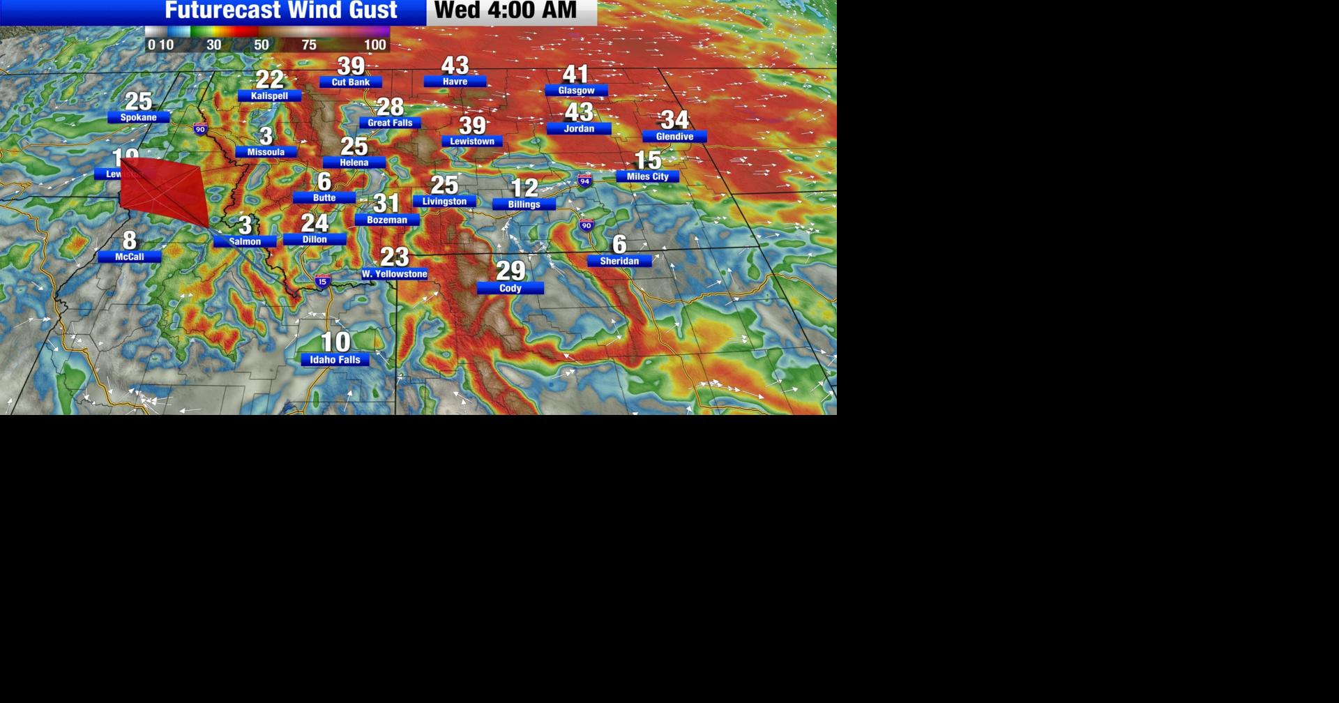 High winds blow through Montana | Montana Local Weather ...