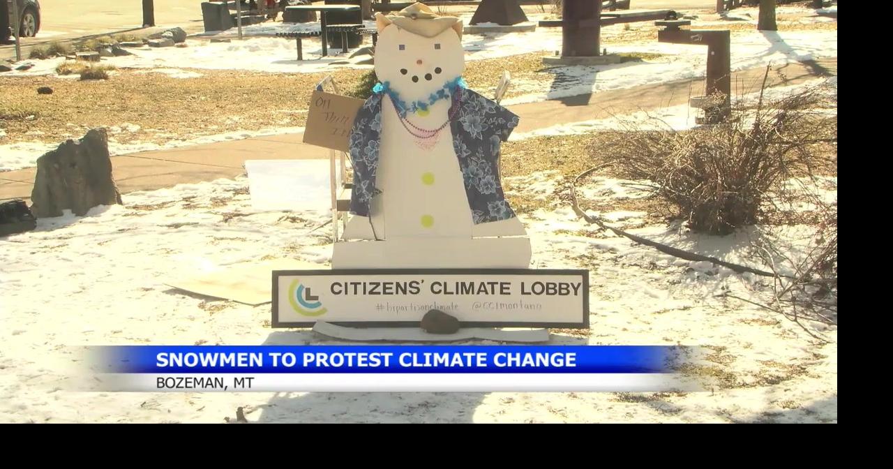 Environmental group holds snowman protest in Bozeman for warm winter ...