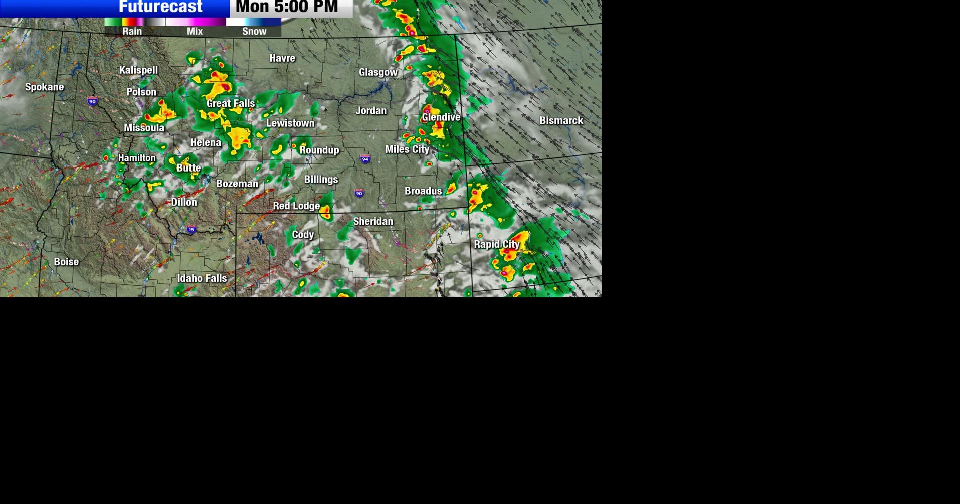 Storms continue moving through western Montana | Montana Local Weather | montanarightnow.com