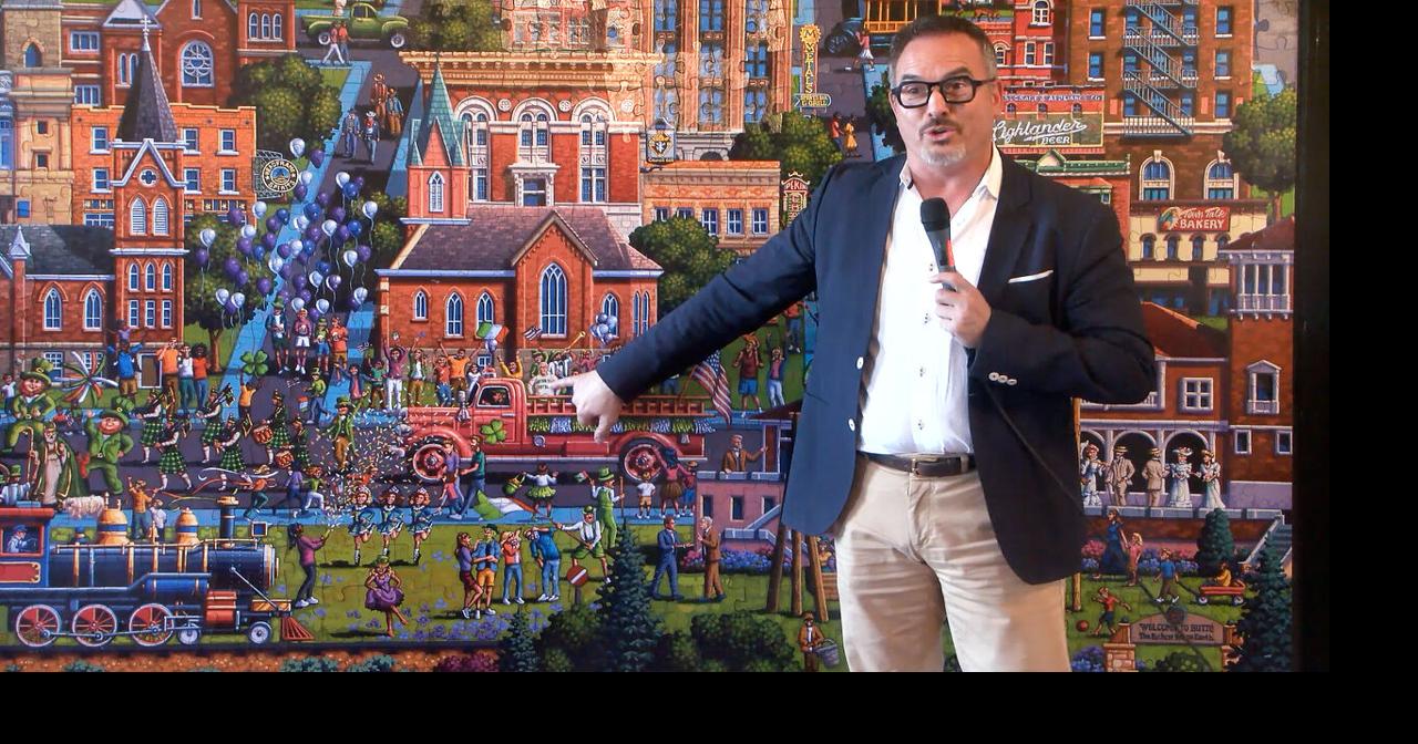 Artist unveils painting depicting Butte, available for sale as puzzles ...