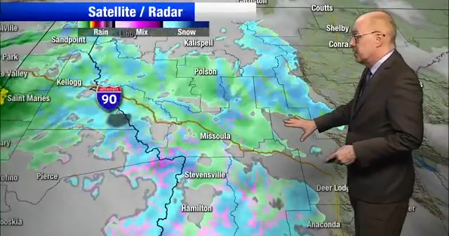 Accumulating mountain snow and some lower elevations | Montana Local ...
