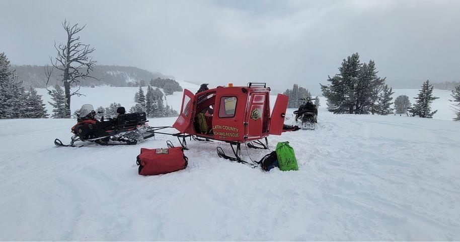 Search and rescue volunteers help snowmobiler injured on Buck Ridge ...